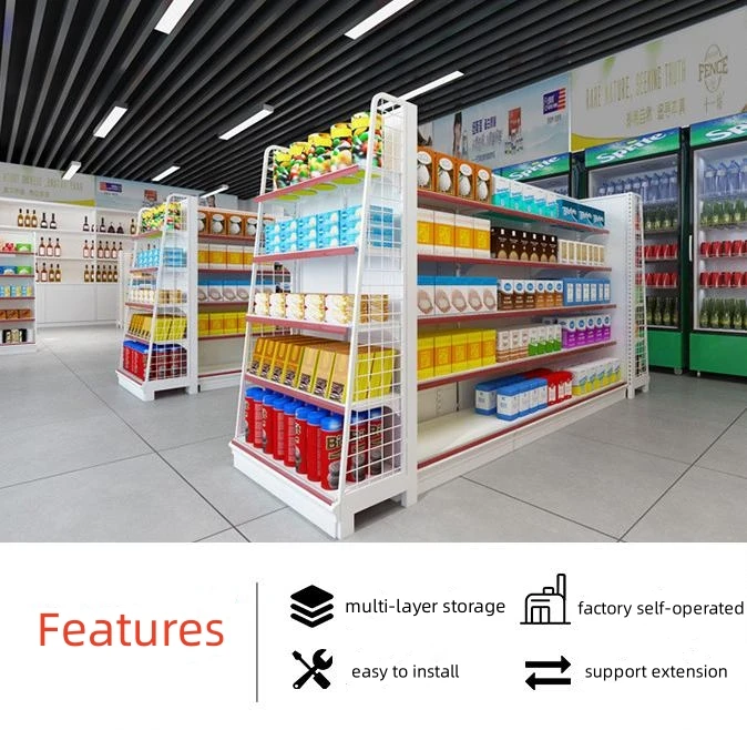 Modern Retail Shop Gondola Shelving System Display Units Shelves ...