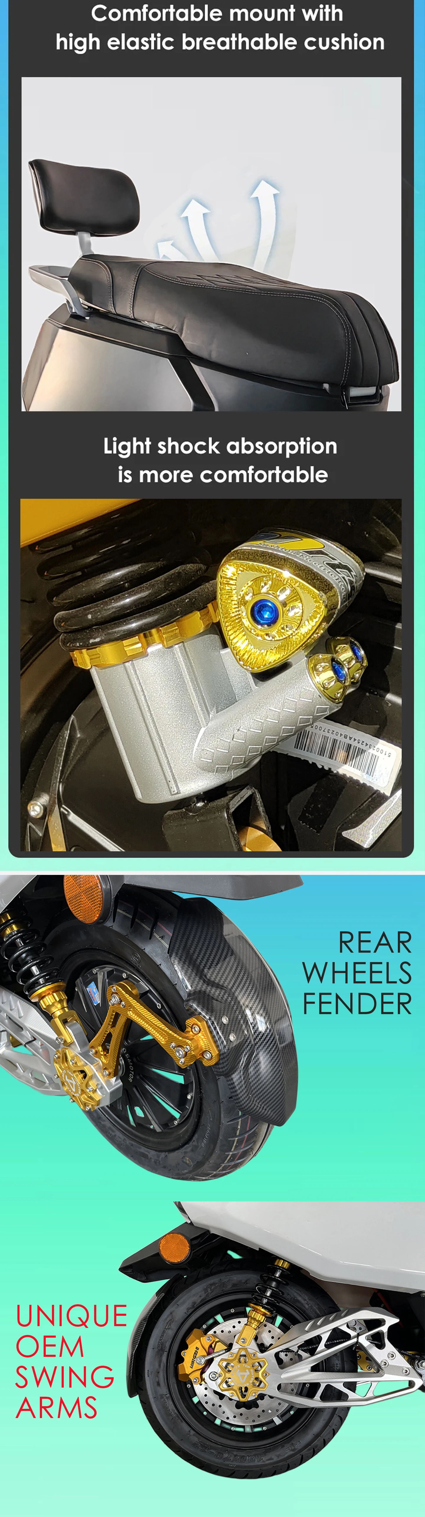 3000W EV Conversion Kit - 48V Electric Motorcycle Power