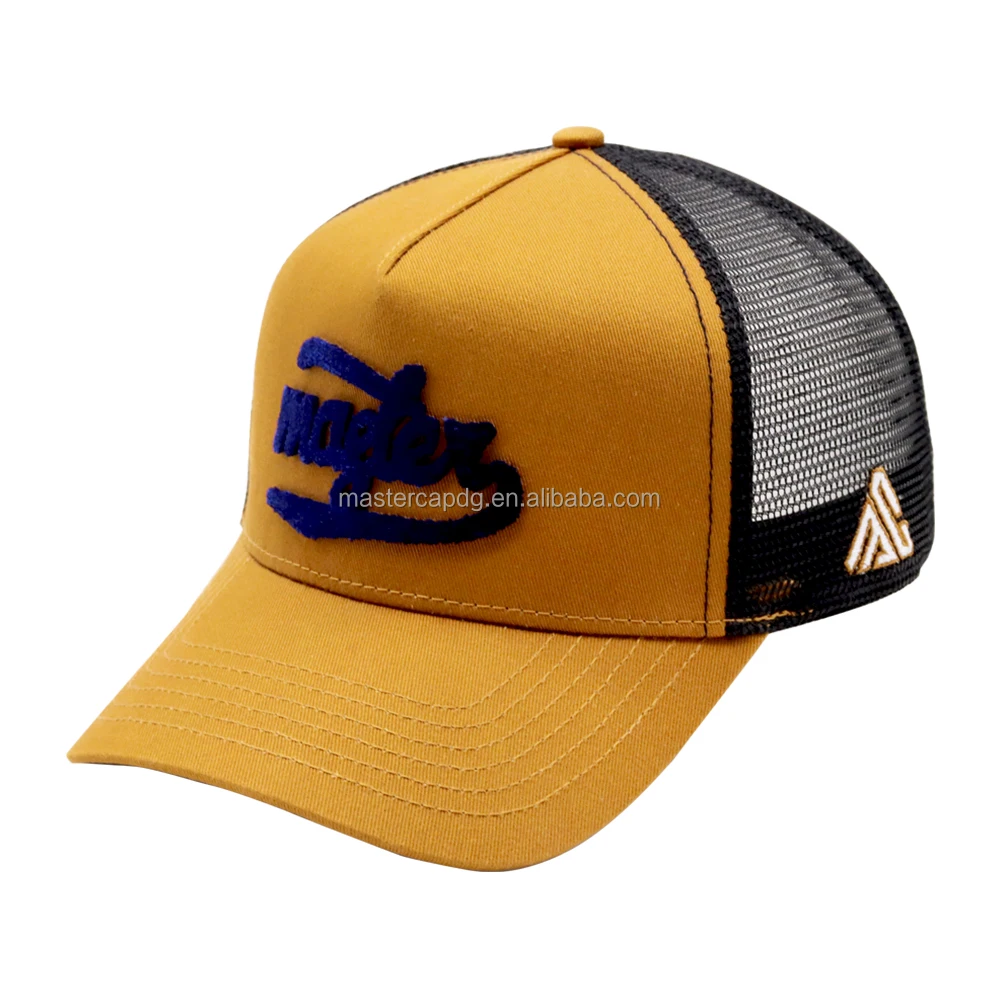 Cap Factory Custom High Quality 5 Panel Trucker Hat With Felt Wool ...