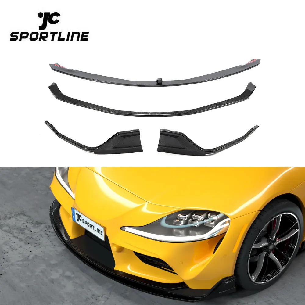 Carbon Fiber Gr Front Bumper Lip For Toyota Supra A90 Coupe 2 Door 2019 ...