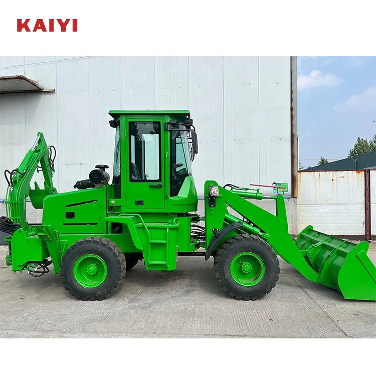 Small Mini Tractor Backhoe Loader With Wheel Backhoe And Front Loader 2 ...