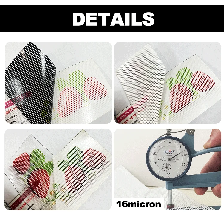 Custom Any Size One Way Vision Digital Printing Window Sticker For ...