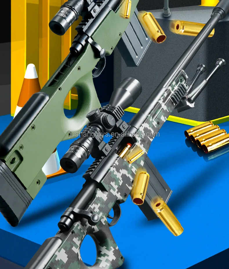 2023 New Awm Fully Auto Soft Bullet Air Gun Kid Toys Shooting Game With ...