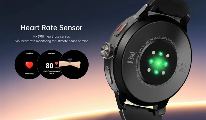 2025 DM82 Android Smart Watch - 1.75" AMOLED, WiFi, GPS, 4G, Call, SIM ...