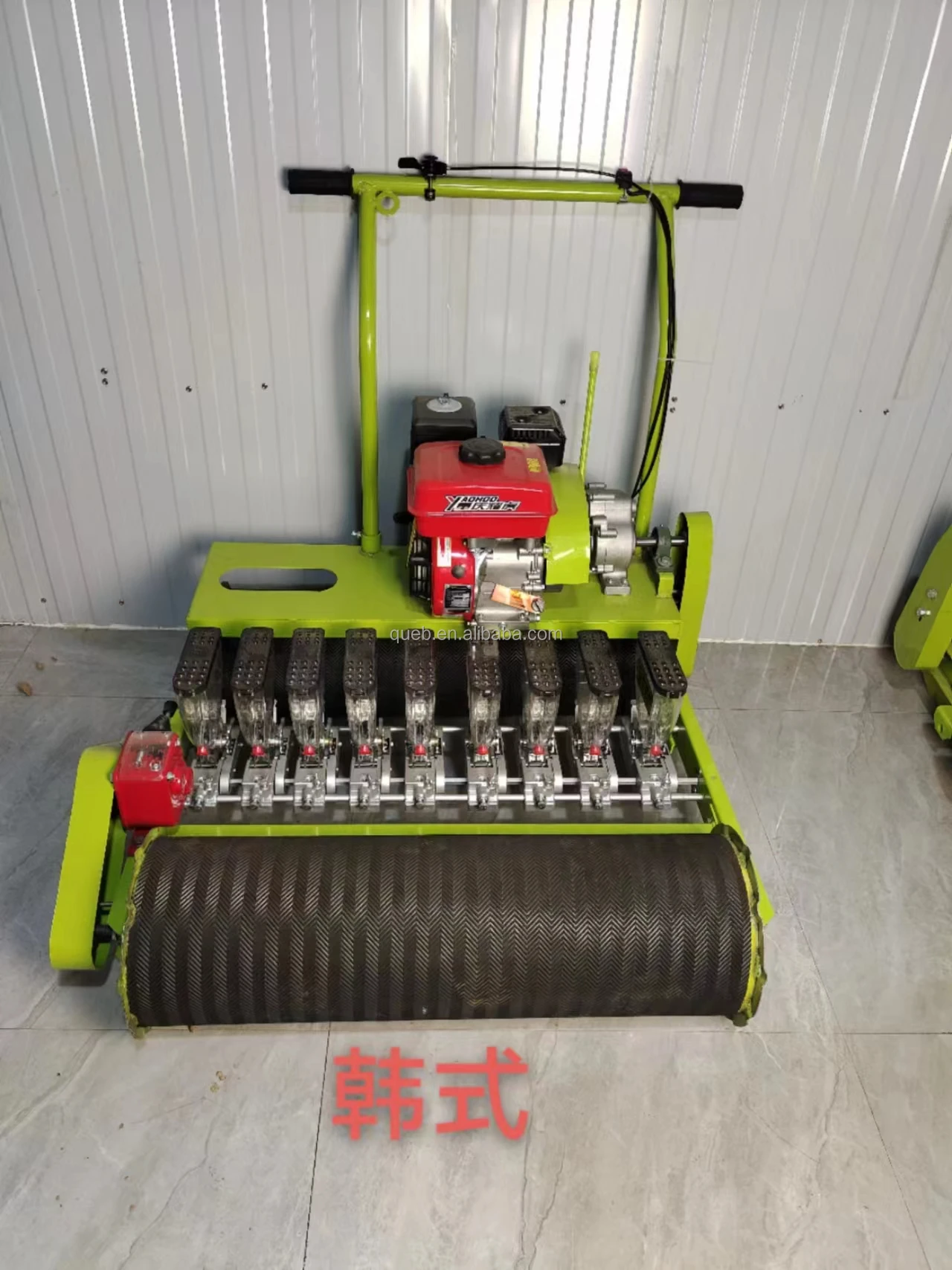 Manual Hand Push Bean Seeder - Mini Tractor Drive Vegetable Seed ...