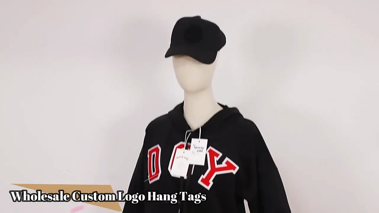 Custom Screen Printing Name Logo Pvc Clothing Hang Tag With Eyelet ...