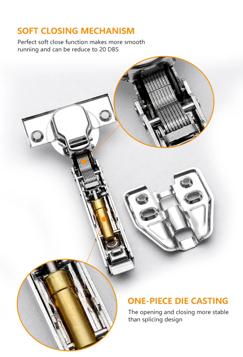 DONGGANG 2d Adjustable Self Closing Cabinet Hydraulic Stainless Steel ...