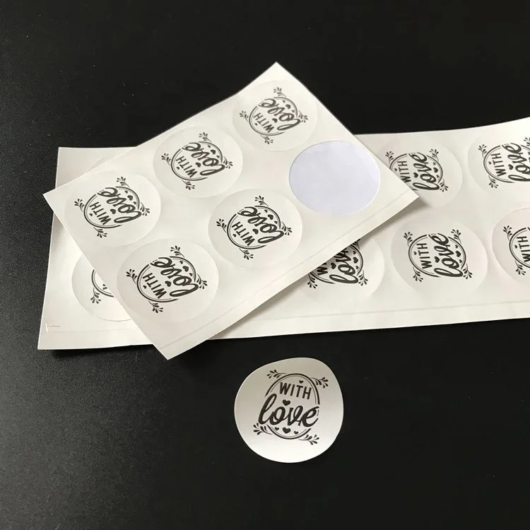 Bespoke Custom Logo White Self Adhesive Stickers Printing Company For ...