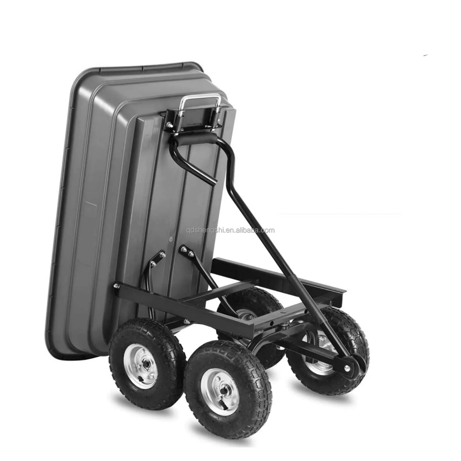 ATV/UTV Heavy Duty Utility Cart Poly Dump Cart Poly Tipper Trolley and ...