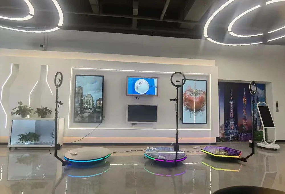 360 Photo Booth Party Rotating Shooting Stage 360 Degree Omni ...