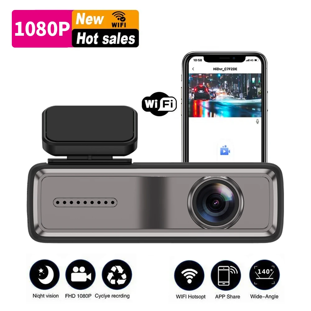 Super Night Vision Wifi Video Recorder 1080p Full Hd 160 Degree Car ...