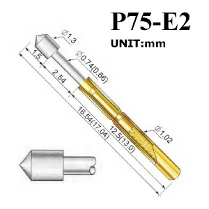 P75 Spring Loaded Test Pins - Reliable Electronic Board Probes