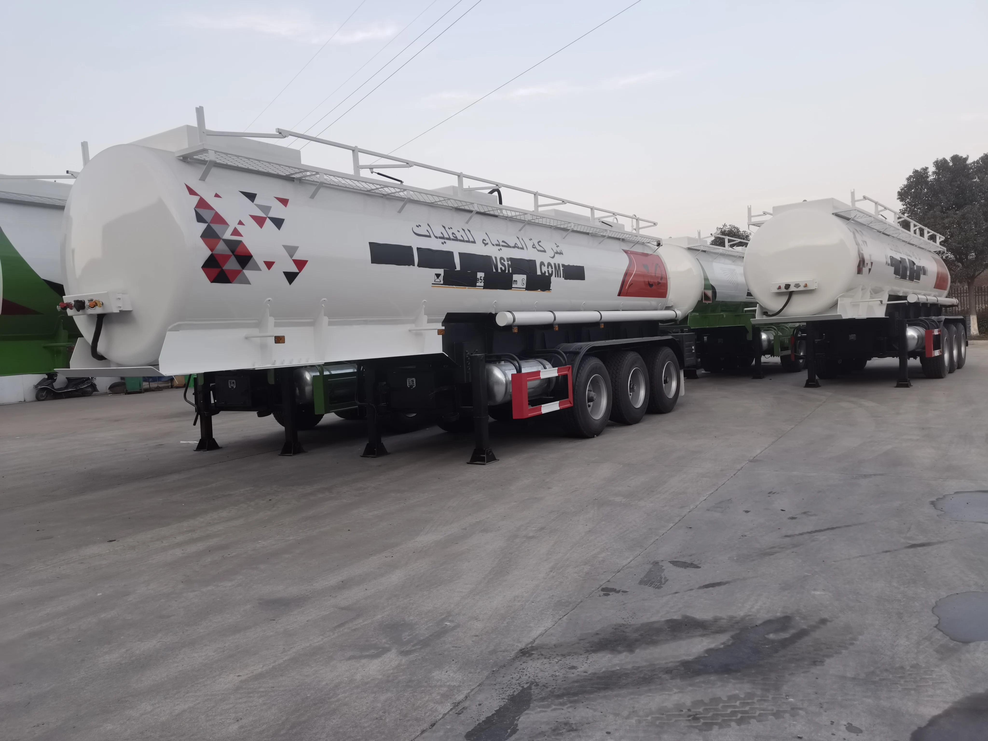 3 Axle 20m3 Concentrated Sulphuric Acid Tank Semi-trailer