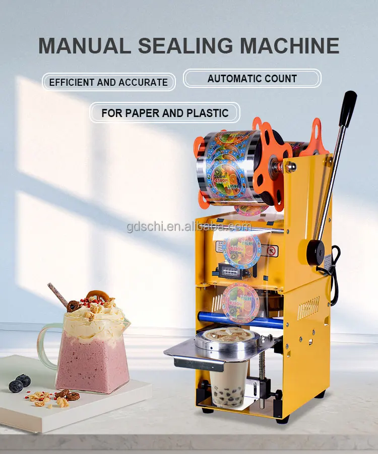 Manual Cup Sealing Machine - High Productivity & Easy Operation