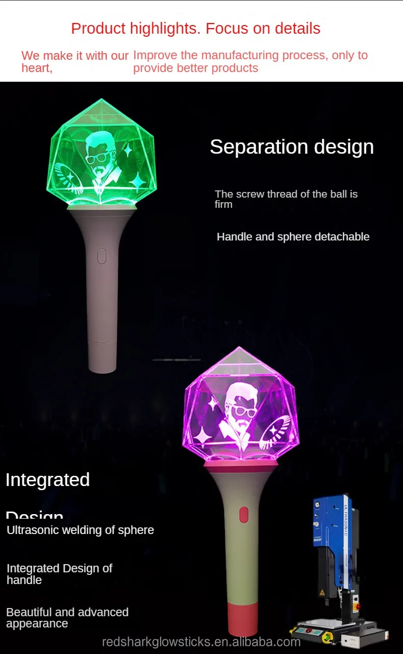 Vocal Concert Cheer Light Stick Led Light Stick Party Supplies ...