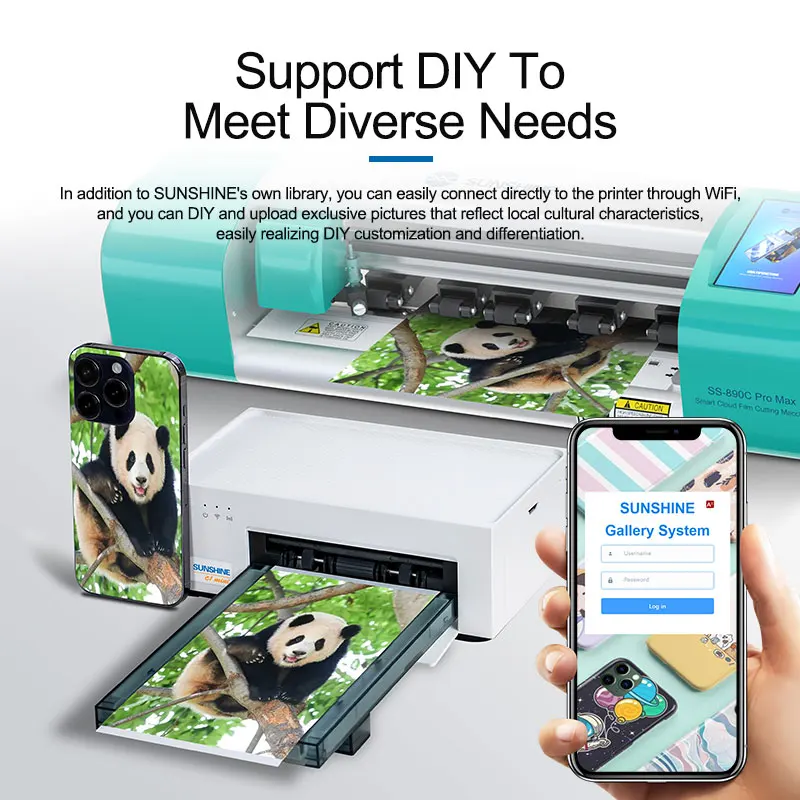 Sunshine C1 Mini Wifi Color Film Printer For Mobile Phones & Oem