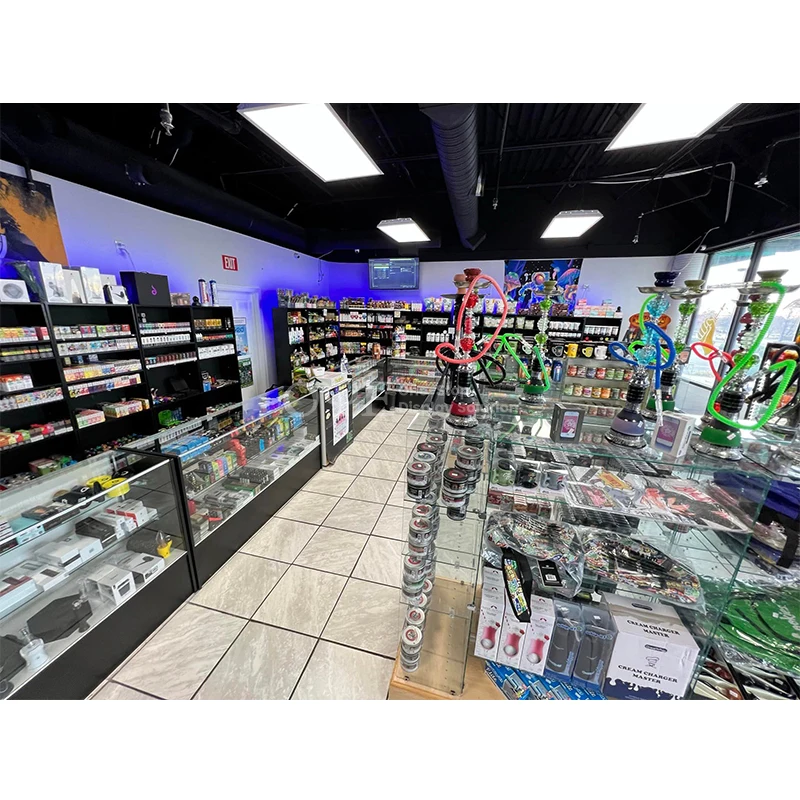 Trendy Wood Cigarette Counter Display Rack Tobacco Shop Furniture ...