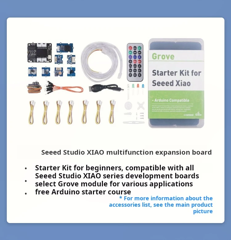 Chipboard Seeed Studio Arduino Xiao Starter Kit Official Tutorial for ...