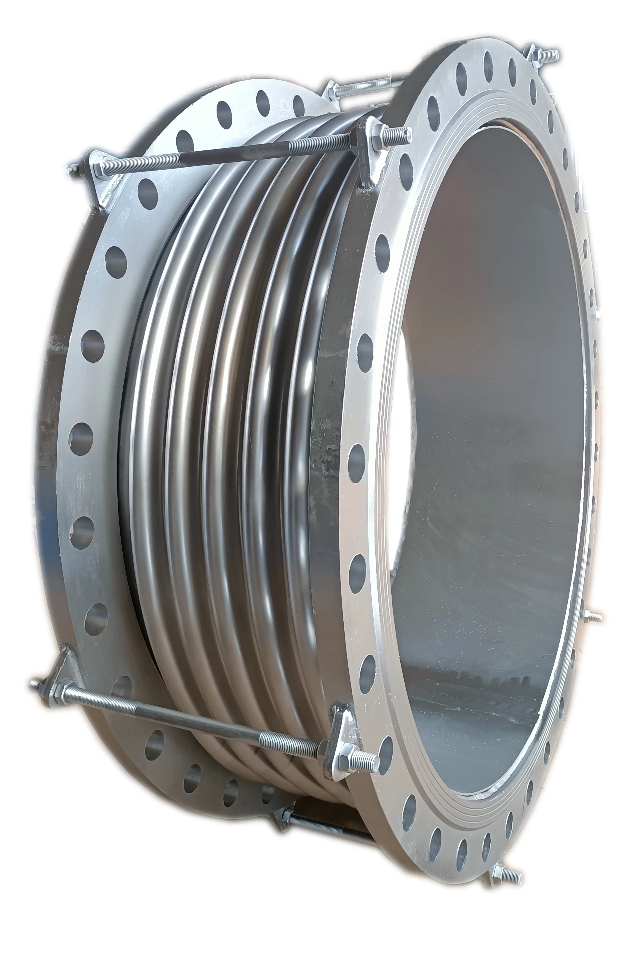 16" Ptfe Lined Compensator Stainless Steel Flexible 304 Flange Braided ...