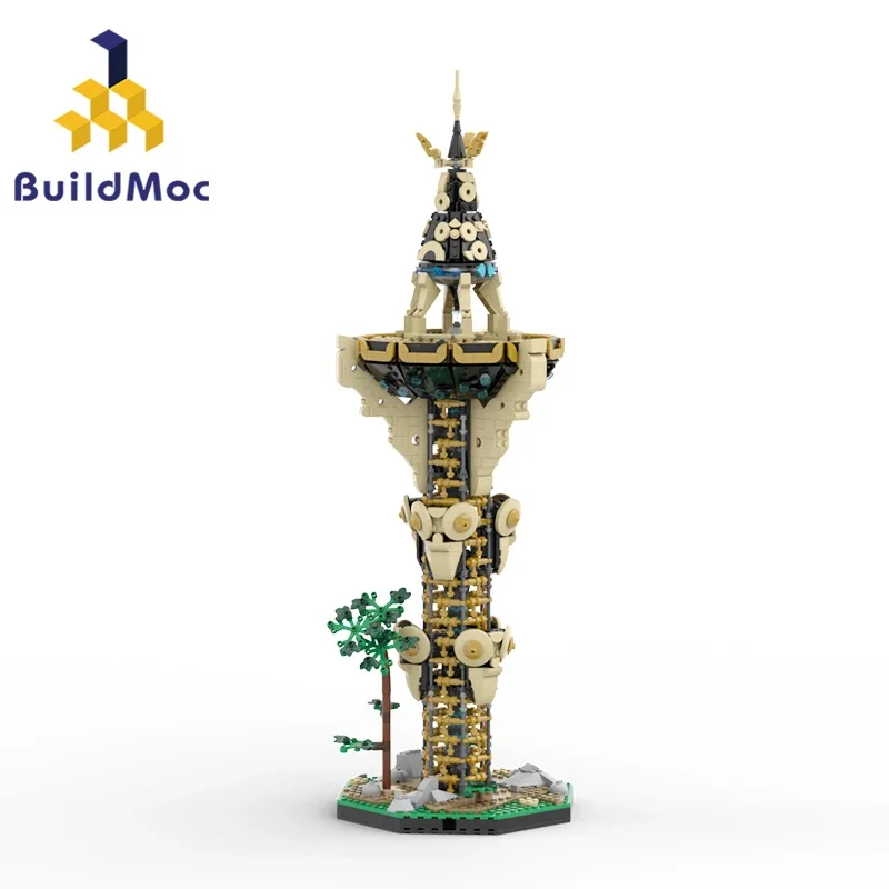 Buildmoc Breath Of The Wild Sheikah Tower Building Blocks Set Kingdom ...