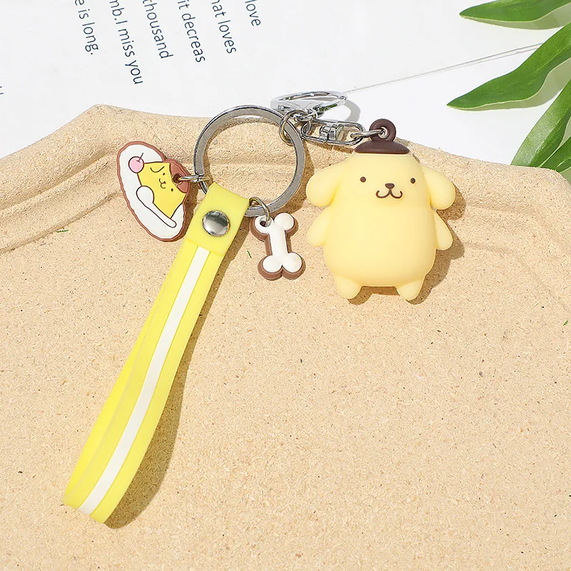 3d Pvc Kawaii Character Car Keyring Key Chain Ring Accessories Anime ...