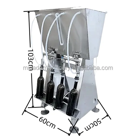 Small Gravity Linear 4 Heads Feeding Pump Wine Whisky Pure Water Pet ...