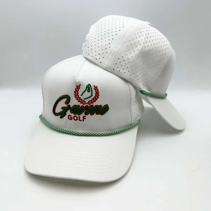 Custom Rubber PVC Logo Trucker Hat 6 Panel Melin Waterproof Laser Hole ...