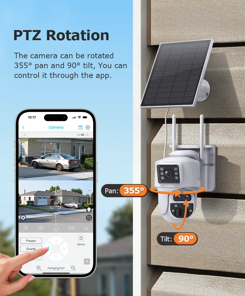 6MP Dual Screen Zoom Camera with 4G, Night Vision & Waterproof