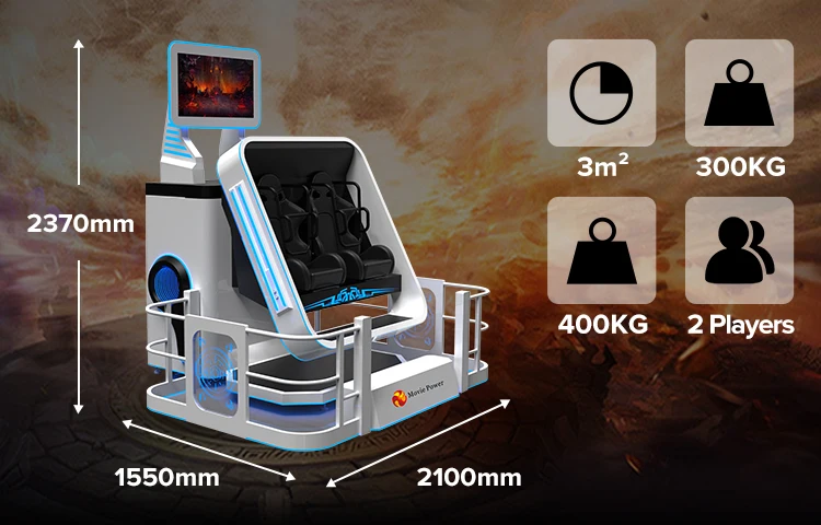 Movie Power Vr Simulator 360 Roller Coaster Rides Amusement Park ...