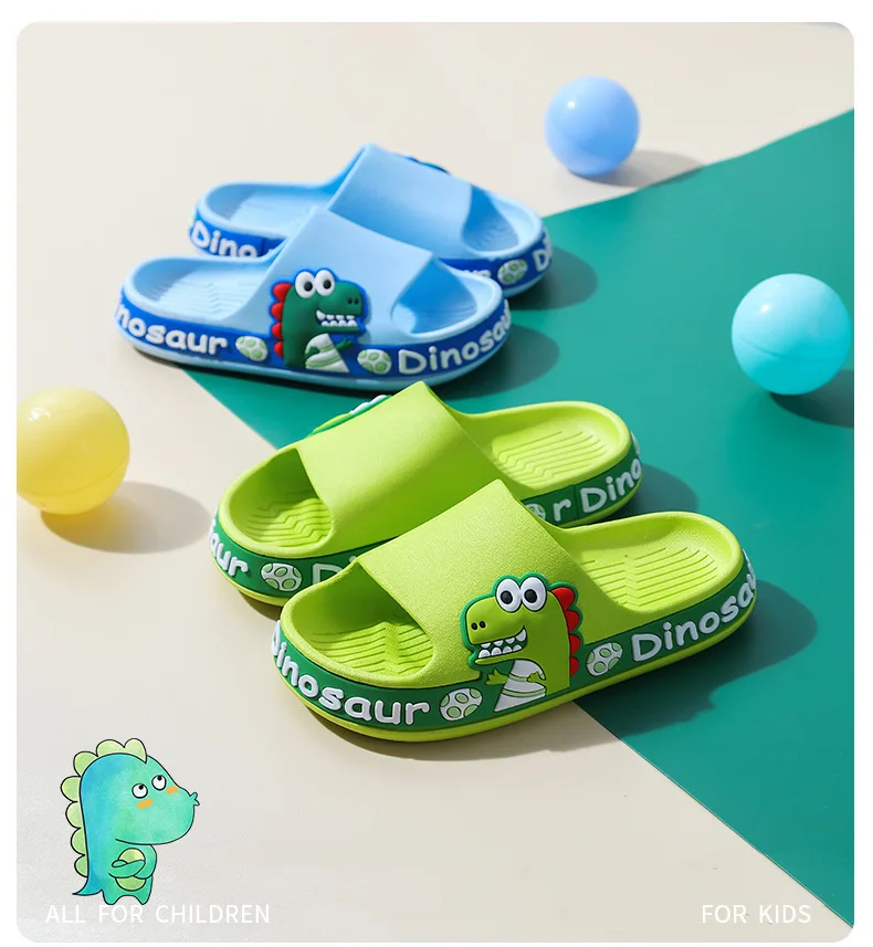 Cartoon Boys Girls Anti-Slip Slippers - Perfect for Kids