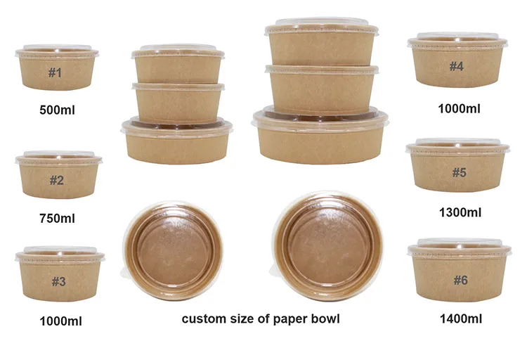 Eco Friendly Kraft Paper Packaging Biodegradable Fast Food Paper ...