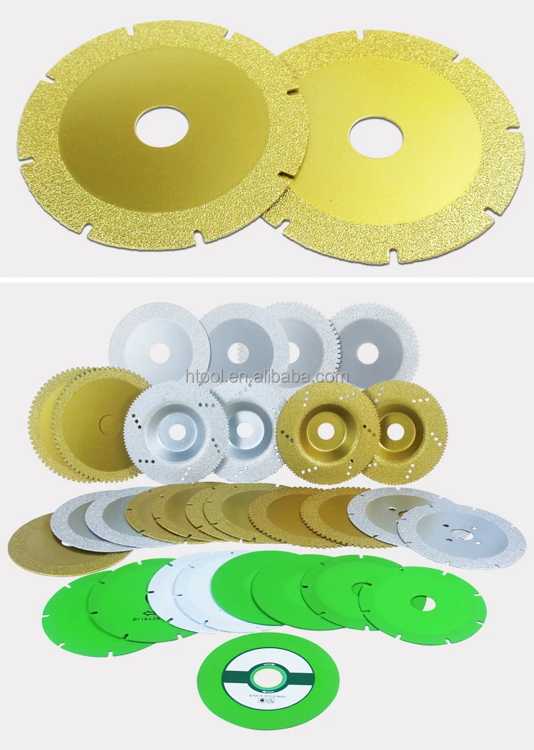 110mm Sharp Cutting Disk Tools Vacuum Brazed Diamond Saw Blade For Metal Stainless Steel Iron ...