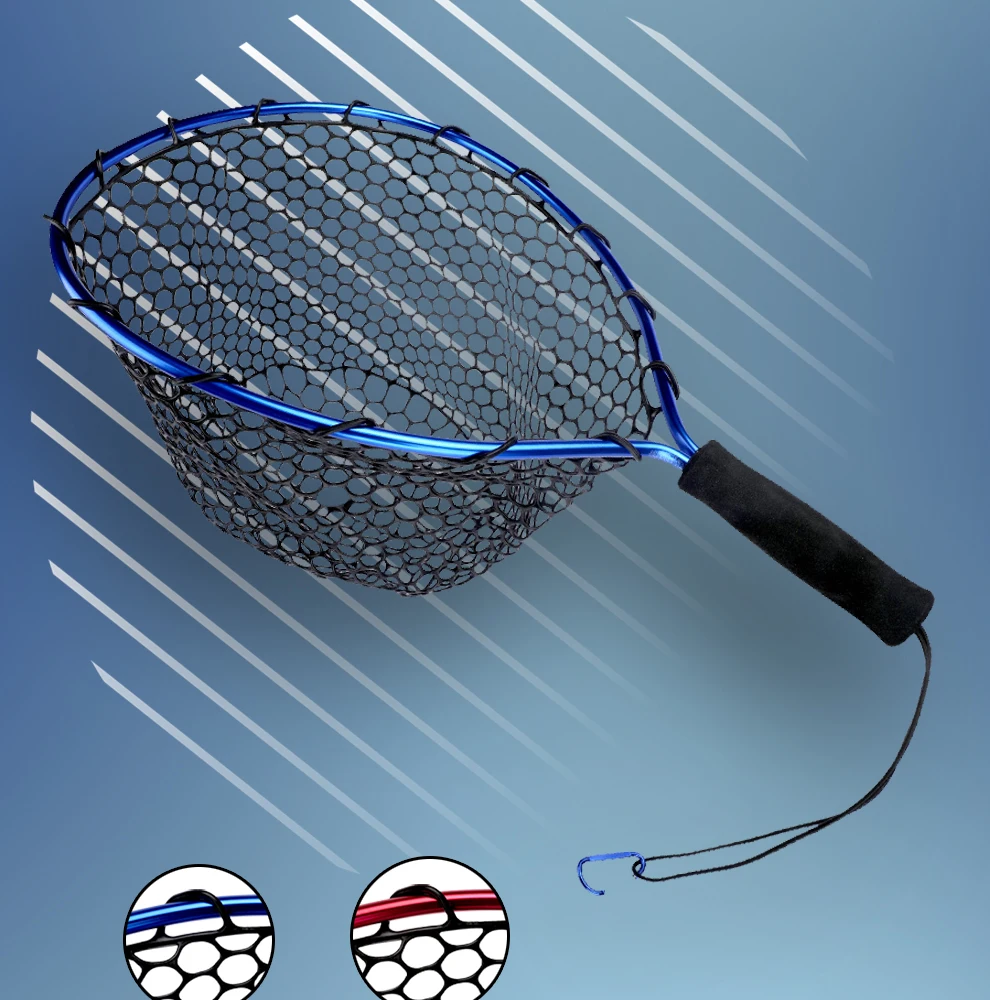 Sp001 Fishing Net Aluminum Material 40cm*35cm Short Handle Telescopic ...