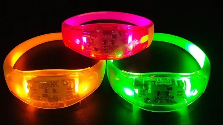 Party Decorations Led Light Up Wrist Bands Luminous Led Concert ...