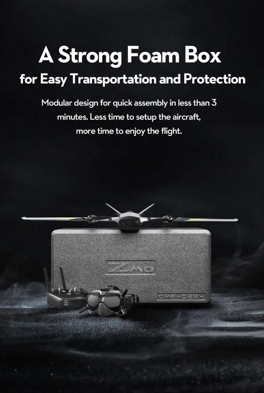 Omphobby Zmo Pro Vtol Aircraft Fpv Drone With Hd Transmission One ...