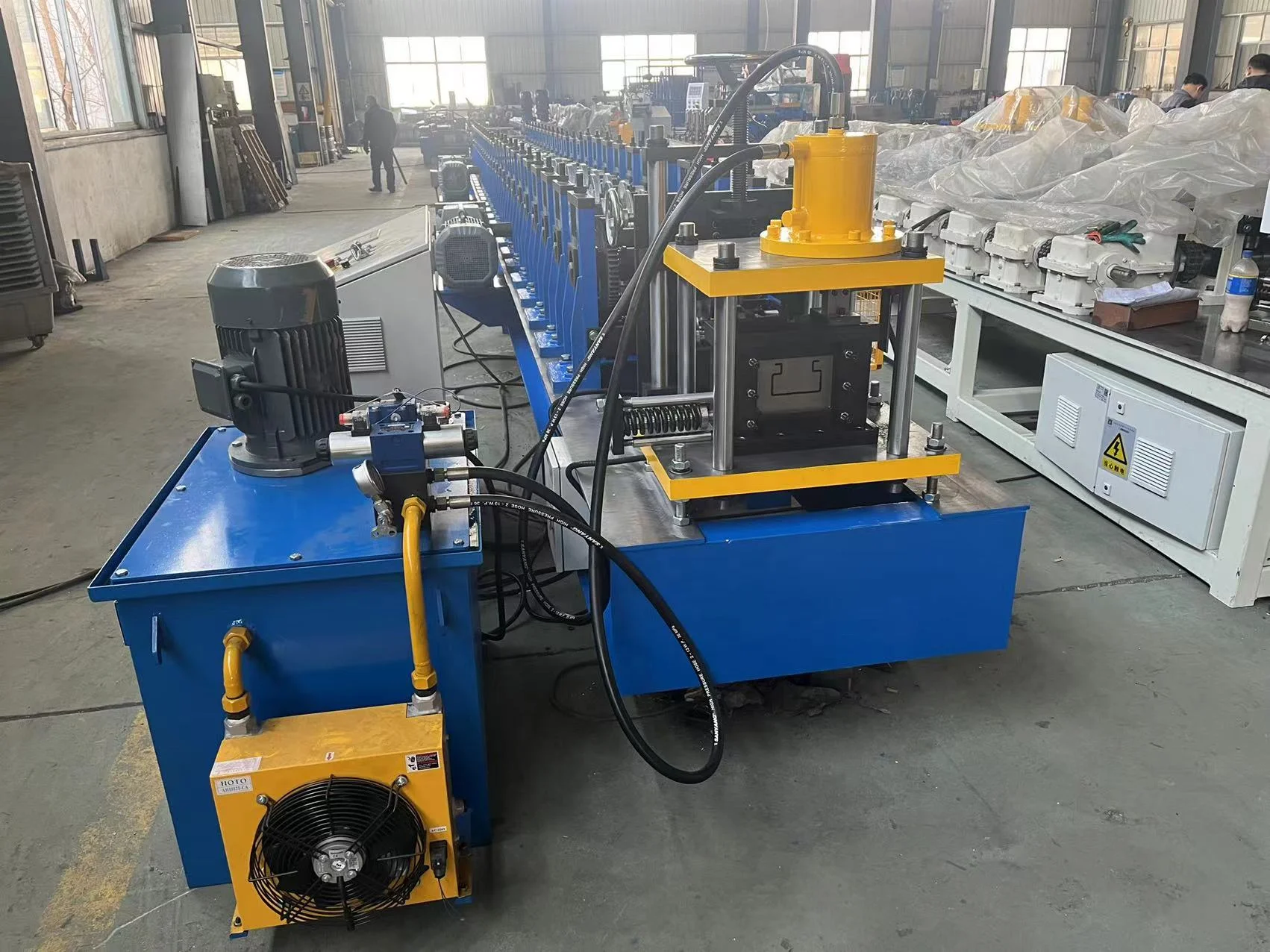 Shelf Panel Upright Post Supermarket Storage Rack Roll Forming Machine ...