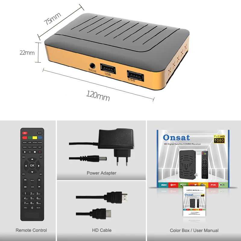 2024 Cheapest Dvb-s2 Satellite Tv Receiver Universal Fta Satellite Tv ...