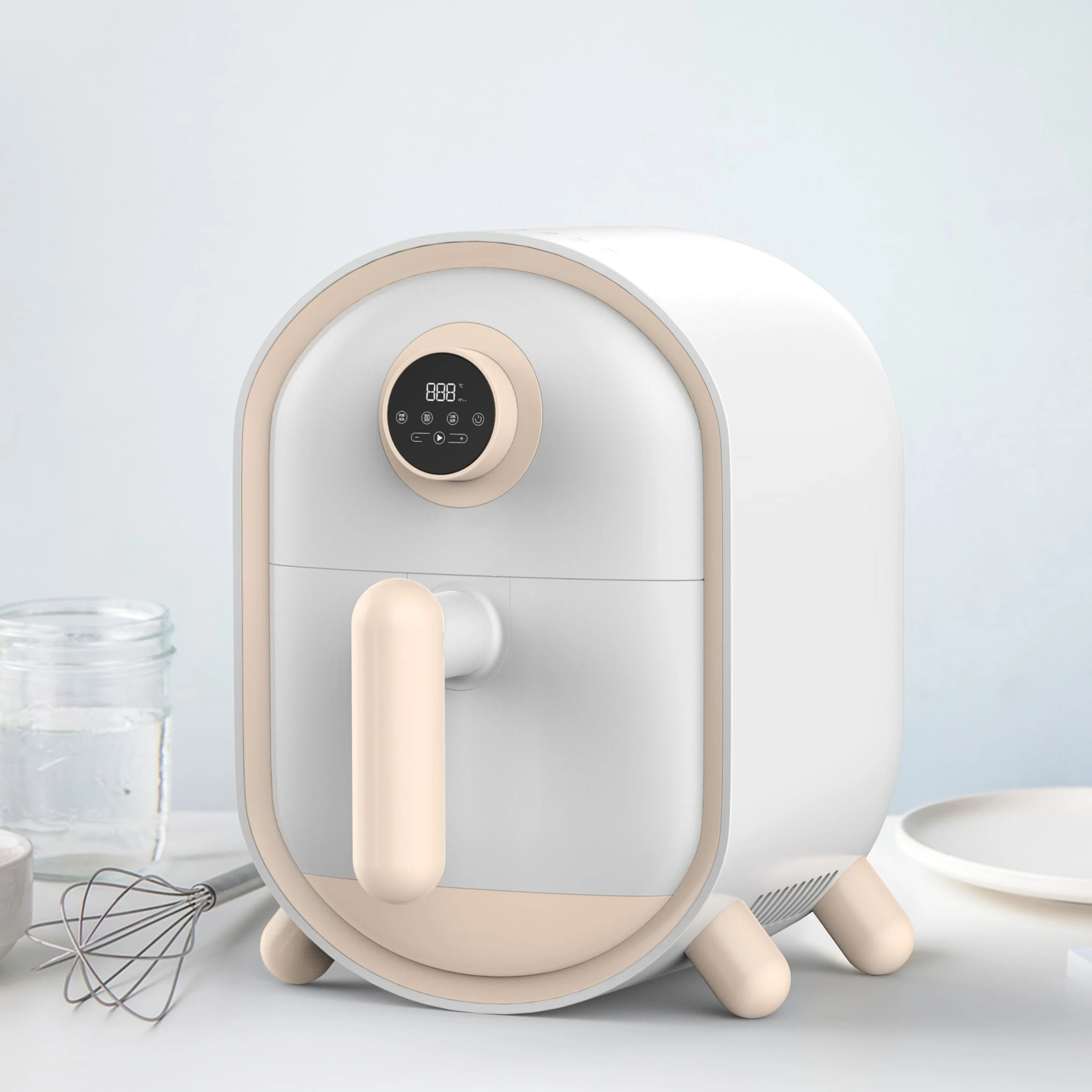 Wholesale No Oil Stainless Steel Liner Freidoras De Aire Domestic Electric Smart Air Fryer ...