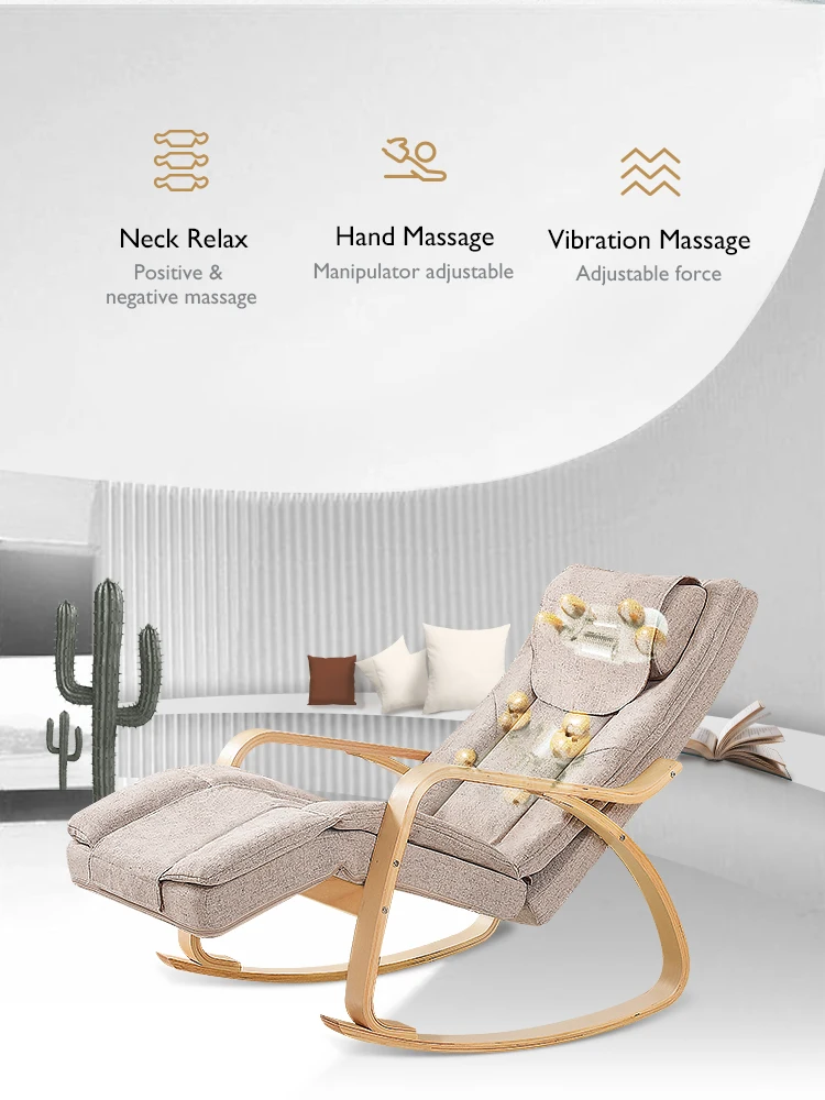 Modern Living Room Massage Chair 3D Massage with Heated Massage Rocking ...
