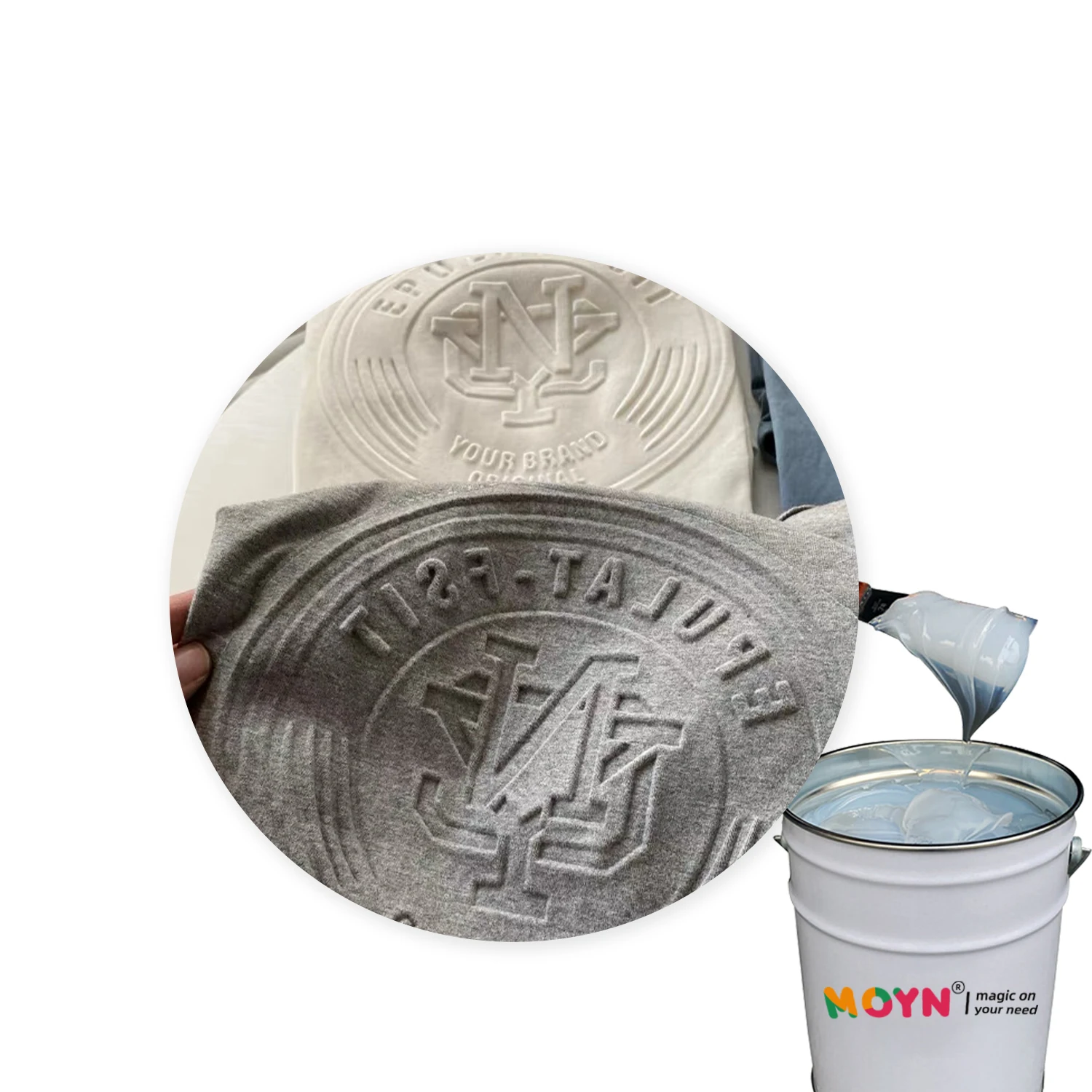 Embossing Molded 3d Silicone Rubber Screen Printing Ink And Machine For ...