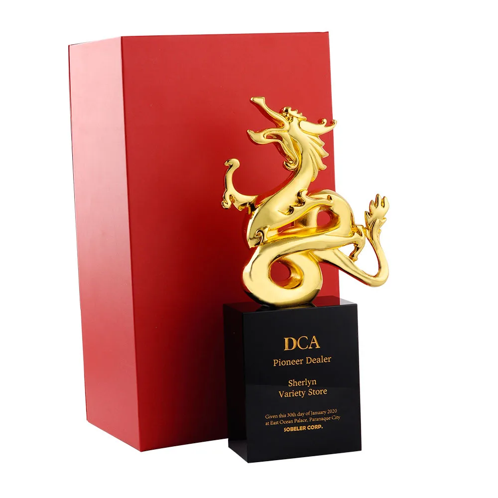 Draak Cartoon Metal Trophy - Creative & Luxurious Prize