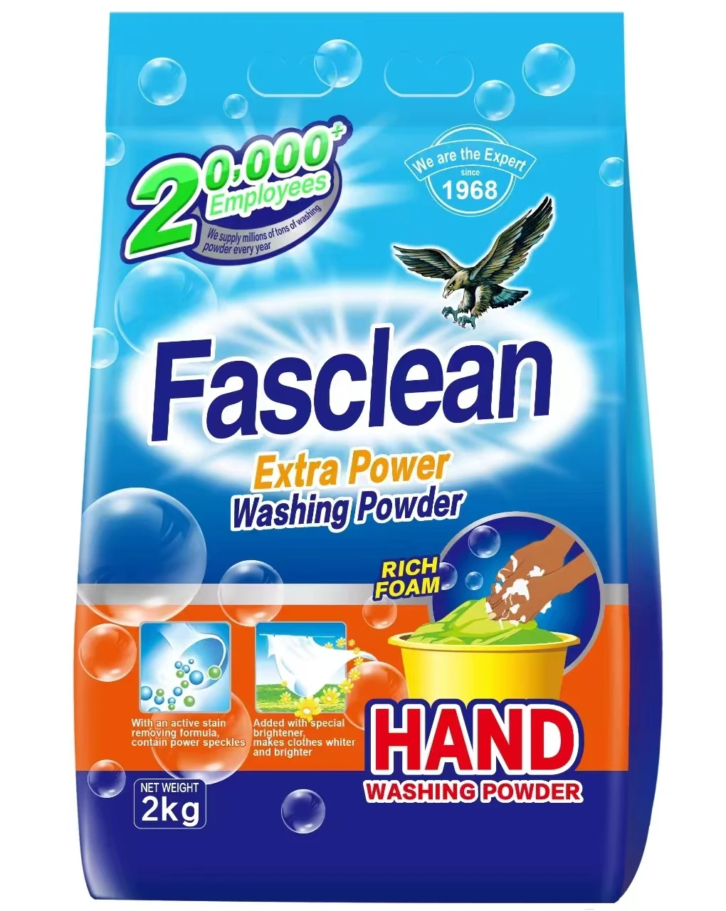 2kg laundry powder detergent washing powder high quality remove stain ...