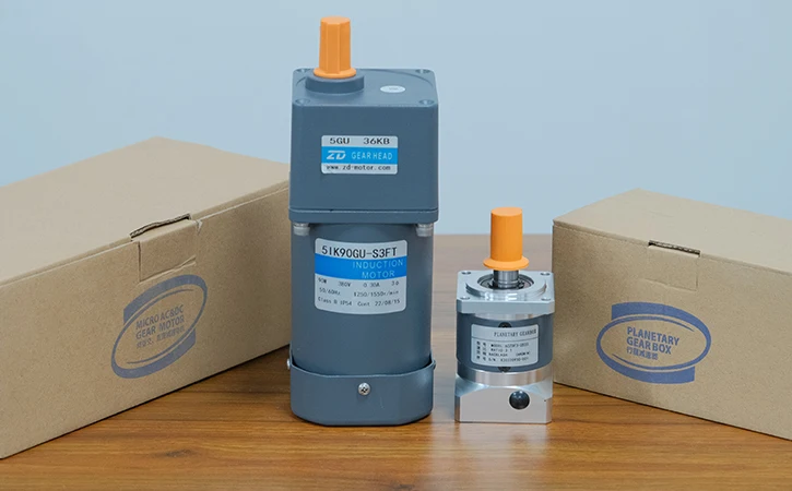 90w Ac Gear Motor Three Phase Induction Motor For Corrugated Cardboard ...