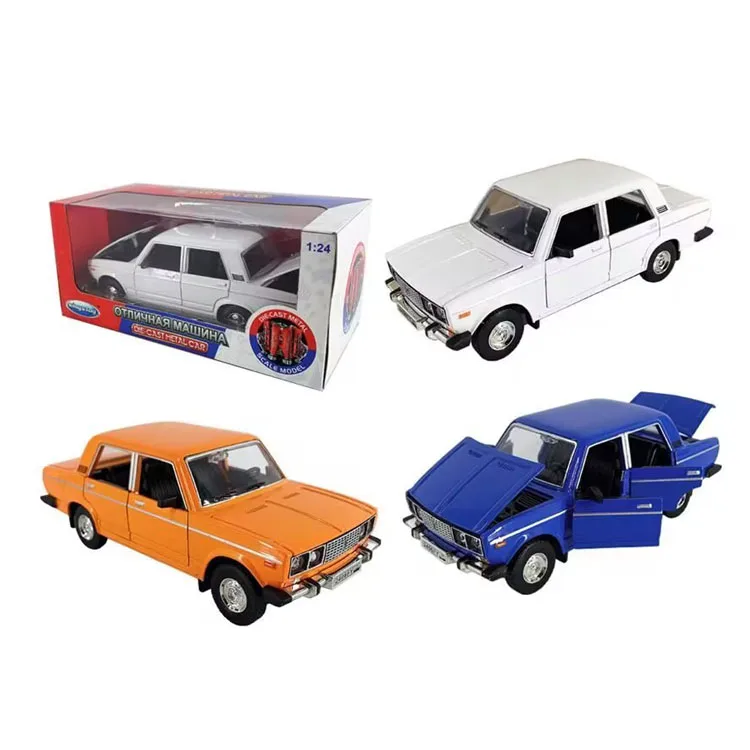 1:24 Scale Metal Pull Back Light And Sound Car Toy Alloy Lada Car 32 ...