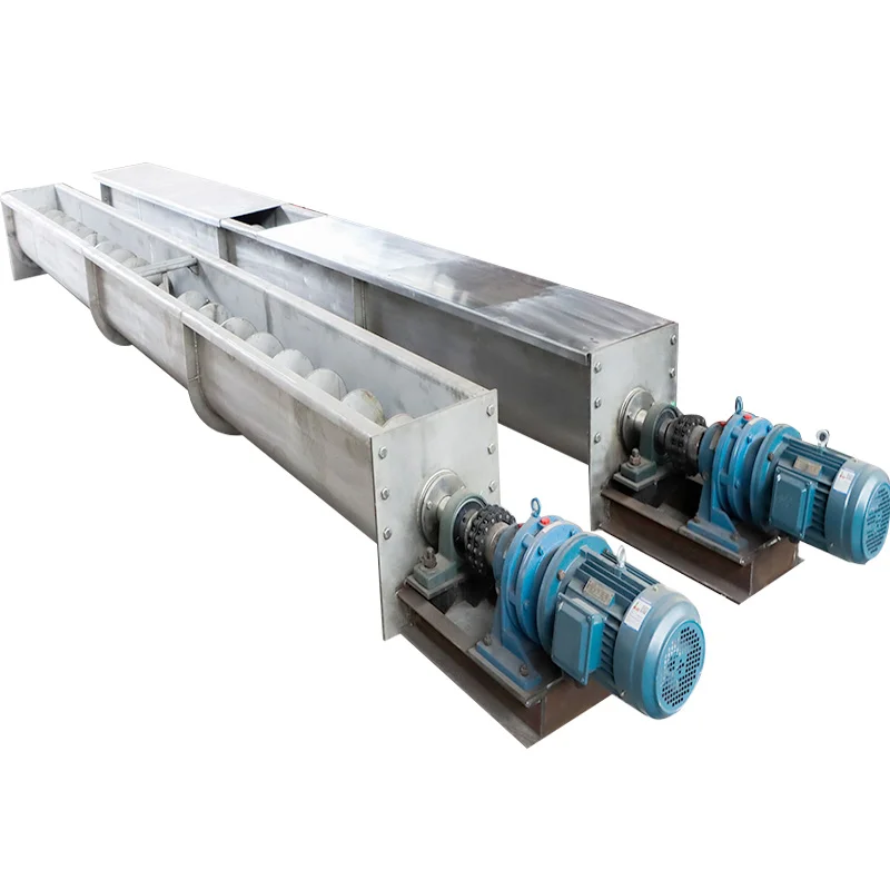 Cement Silo Screw Conveyor U Trough Type Shaftless Screw Conveyor For ...