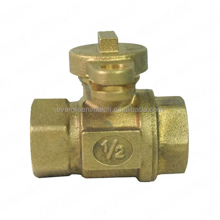 Lockable Water Meter Brass Ball Valve - High Pressure