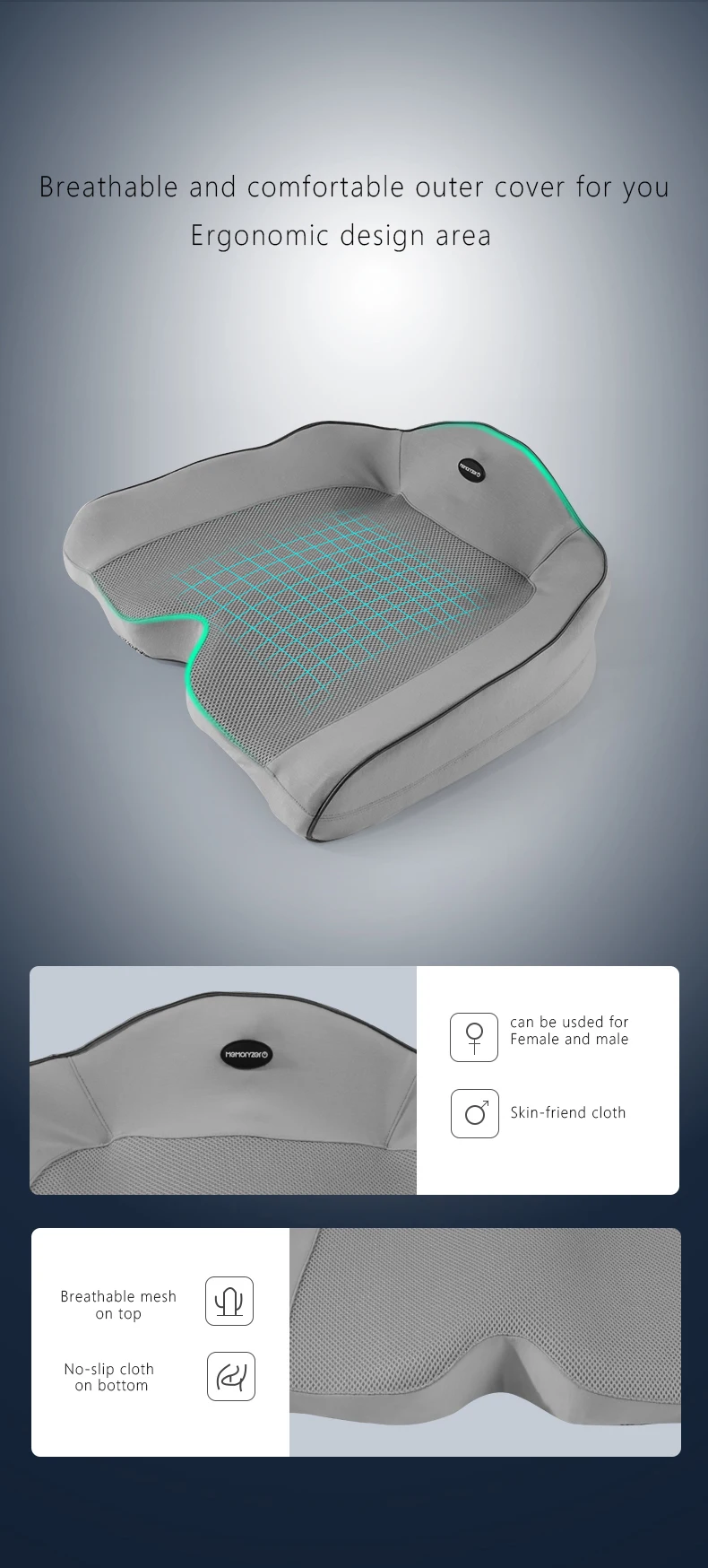 Everlasting Comfort Seat Cushion For Back Pain Relief Enhances Posture ...