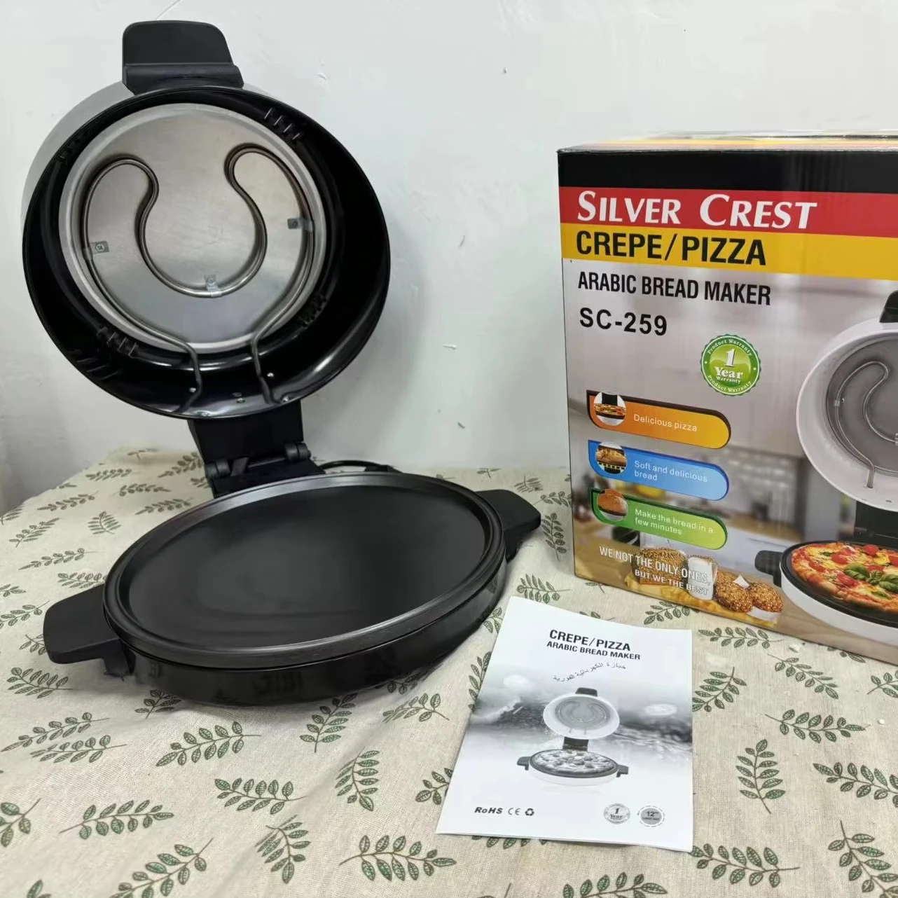 Pizza maker 30CM electric arabic bread maker for home use| Alibaba.com