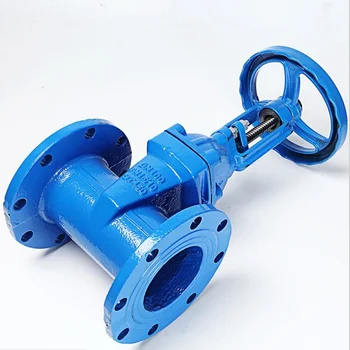 Din Pn10 Pn16 Resilient Seat Seal Gate Valve Flange Open Stem Soft Seal ...