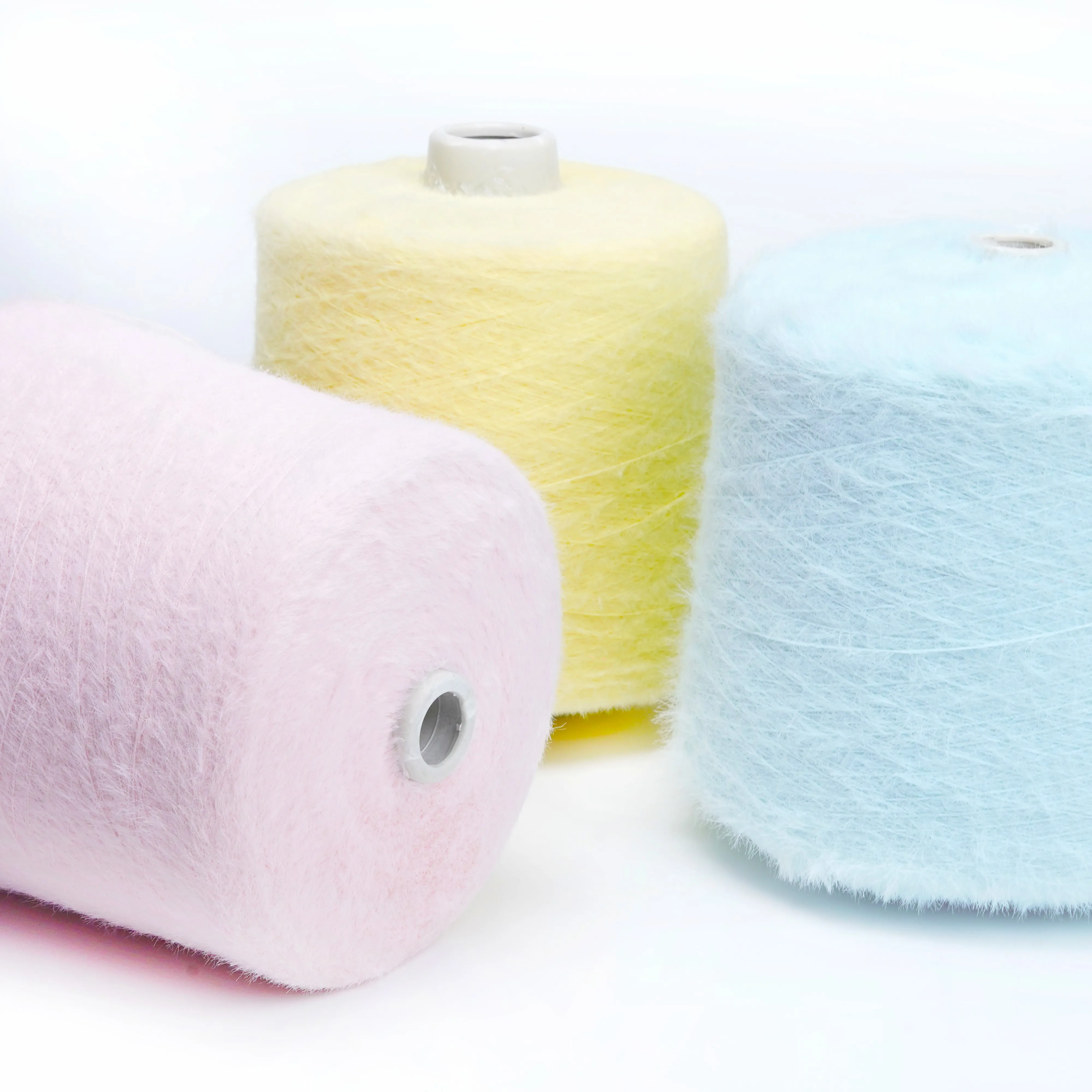 Wholesale 1.3cm Furry Nylon Feather Yarn - Mink Hair Imitation for Knitting